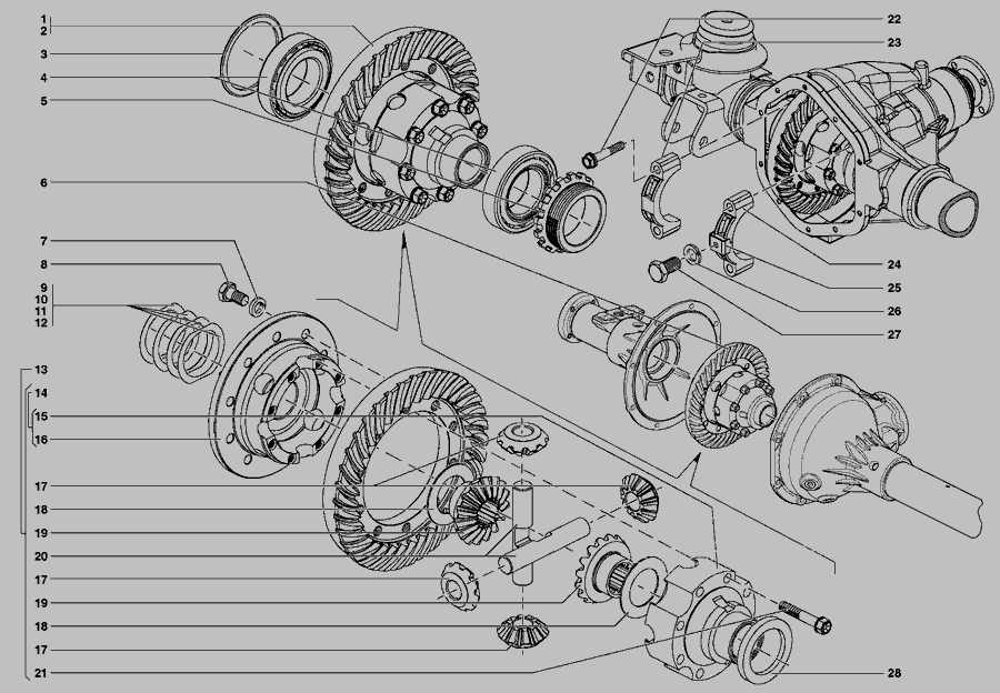 Купити диференціал УАЗ 452, 469 (31512,14) моста заднього Z=37/8 (з головною парою) (RIDER ...